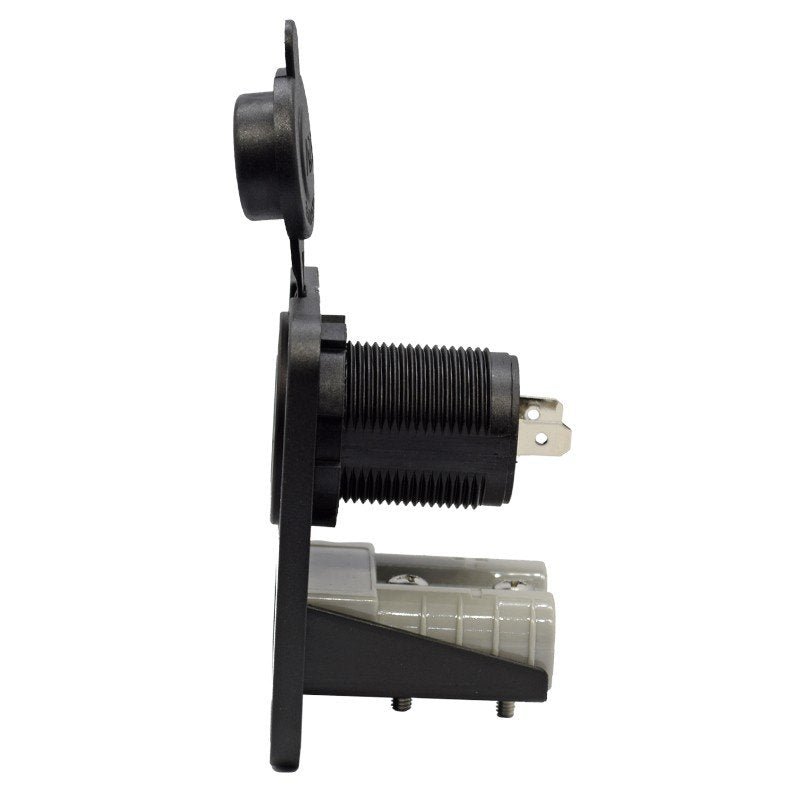 YJ-AD02 50A Anderson Plug Panel Flush Surface Mount with Cigarette Lig ...