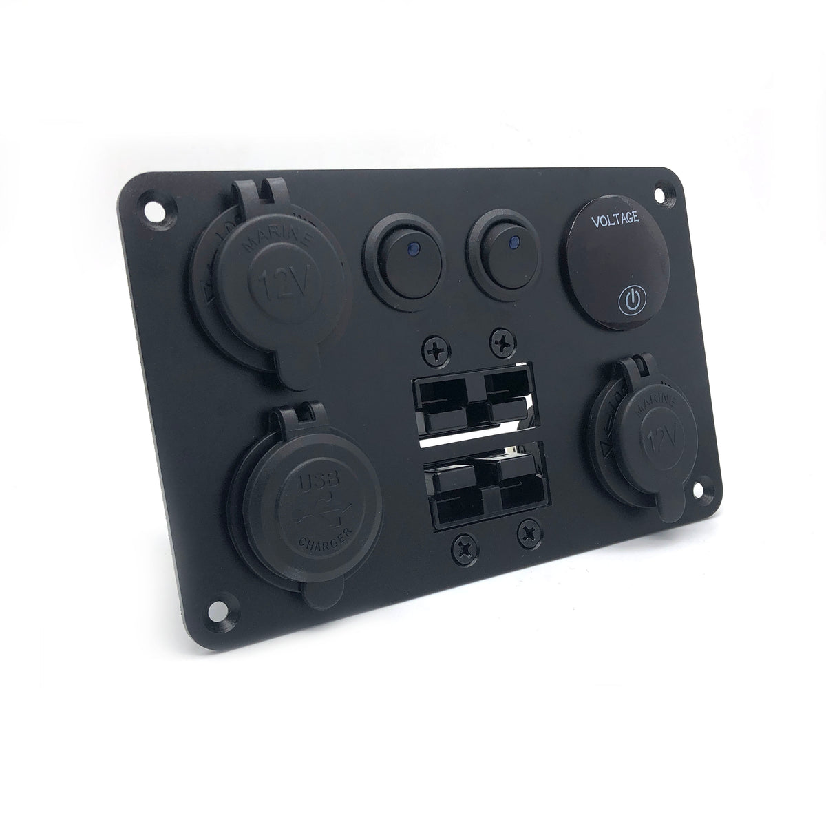 YJ-ADS-01 12V/24V Toggle Switch Panel Flush Surface Mount, Dual USB 3 ...