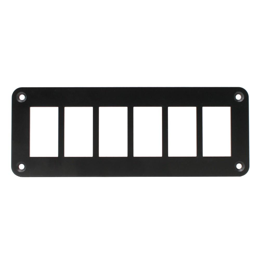 YJ-RSP-A06 Aluminium 6 Gang Rocker Switch Panel – Etronx Australia