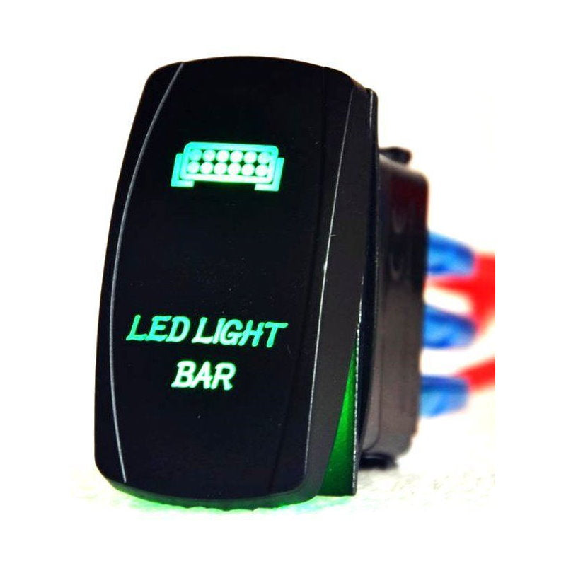 Laser Etched Rocker Switch ARB Carling Style Dual LED ON-OFF for 4X4 4 ...