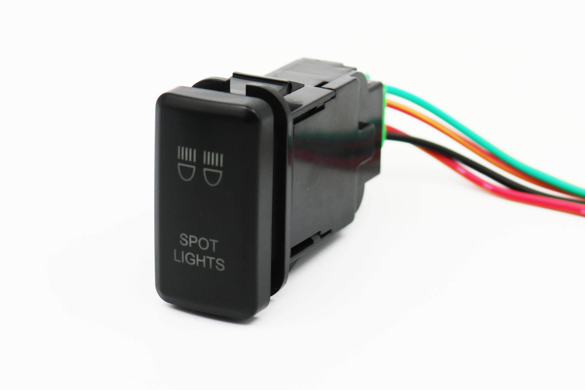 Large TOYOTA Replacement Dash Push Button Switch Blue LED for Prado Hi ...