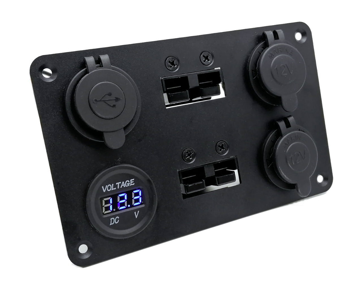 YJ-ADS-03 12V/24V Panel Flush Surface Mount, Dual USB Charger Port, Do ...